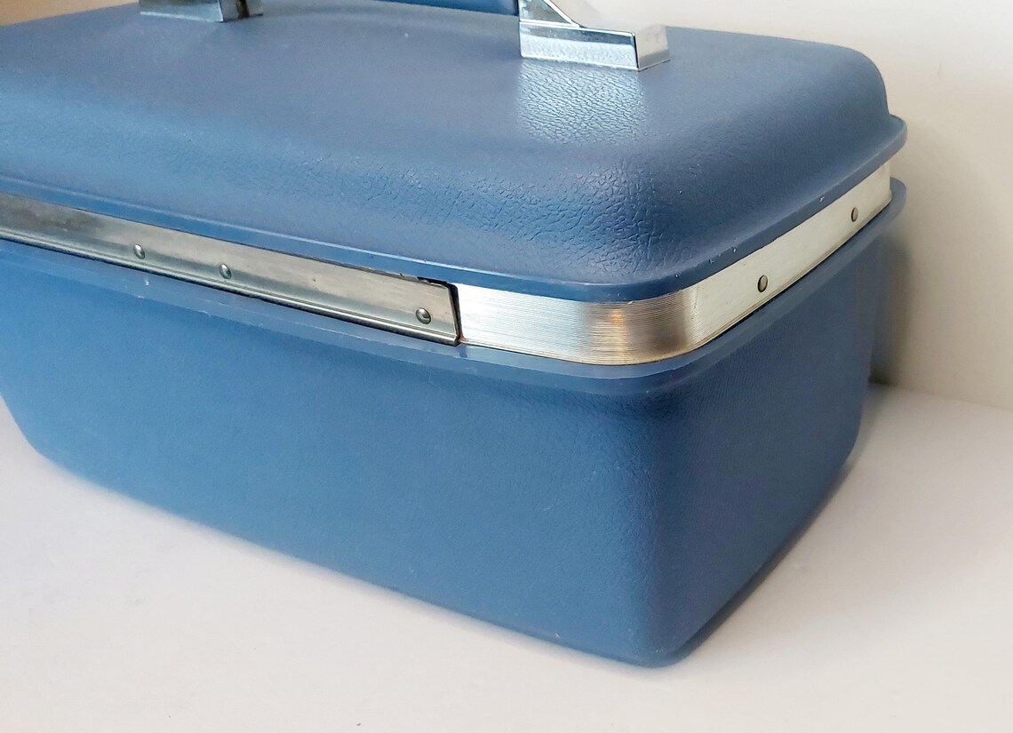 Vintage Midcentury Blue Samsonite Saturn 400 Hard Train Case - Etsy