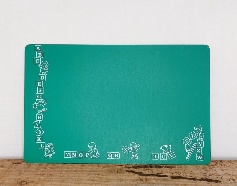 Vintage Easy Writer Black Chalkboard, ABC Green Chalkboard and Mohawk ...