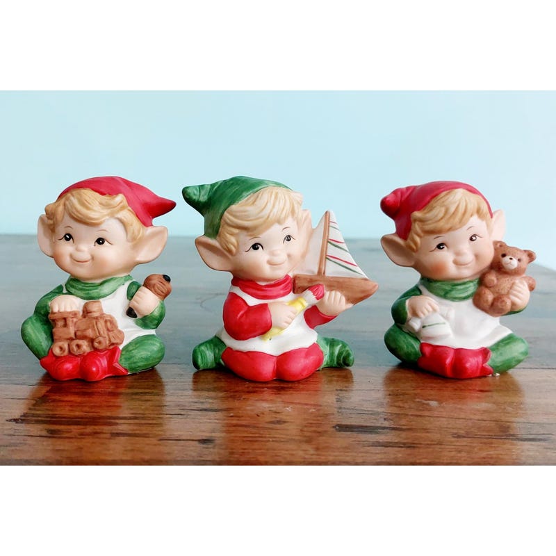 Homco Elves - Etsy