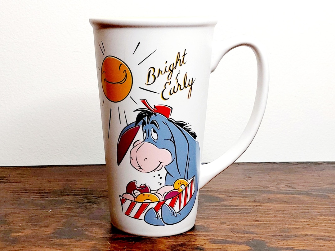 Disney Store Eeyore Ceramic Mug Tall Latte - Etsy