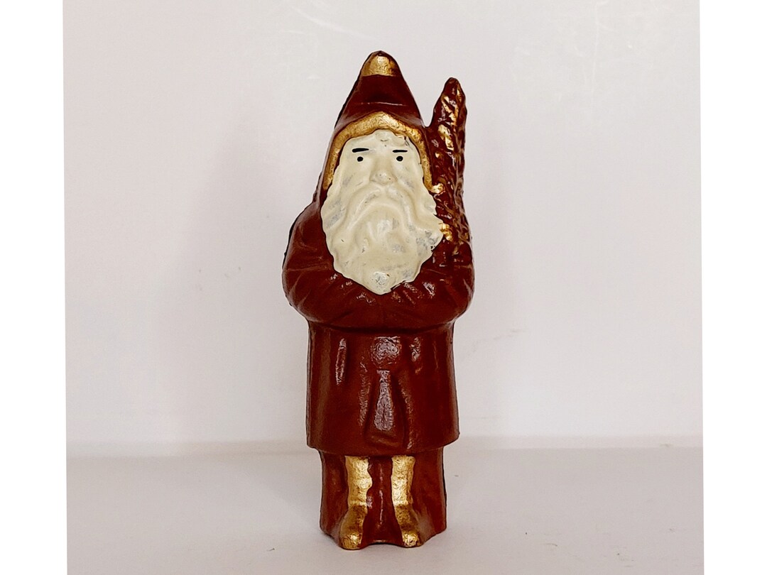 Cast Iron Santa Claus Old Vintage Cast Iron World Father Christmas ...