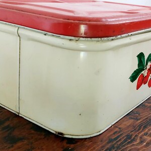 Vintage 1950s Parker Metal Tin Strawberry Decorated Bread Box - Etsy