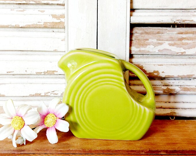 Fiesta Ware Chartreuse 5oz Mini Disk Pitcher/creamer, Fiestaware HLC ...