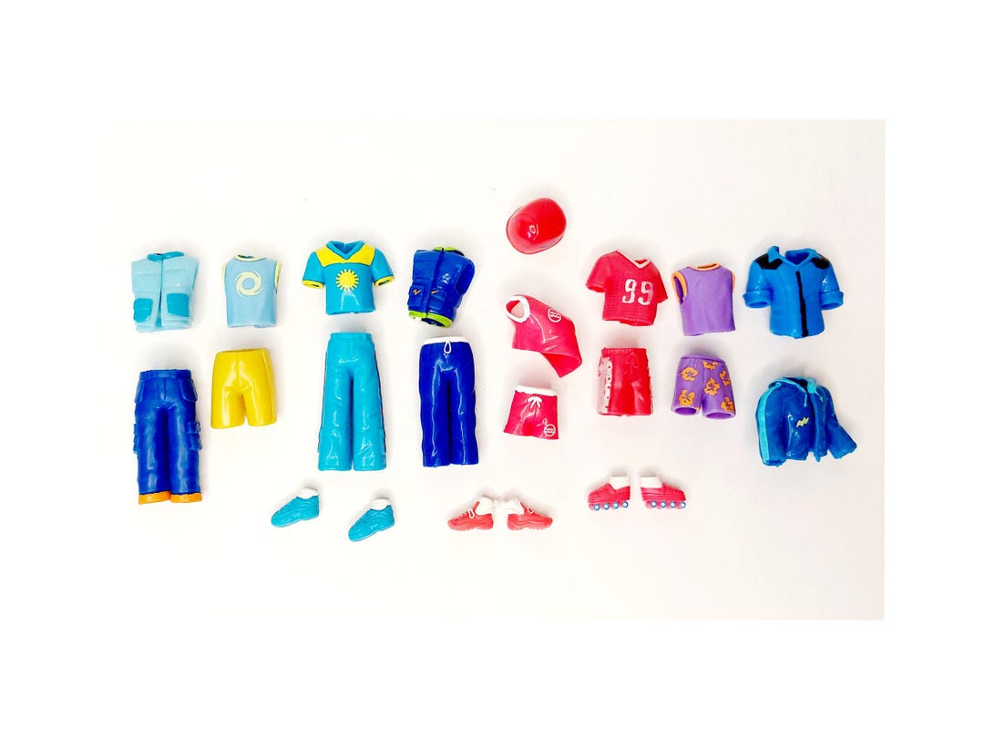 Vintage Polly Pocket Rick and Todd Mens Clothes and Shoes Lot - Etsy