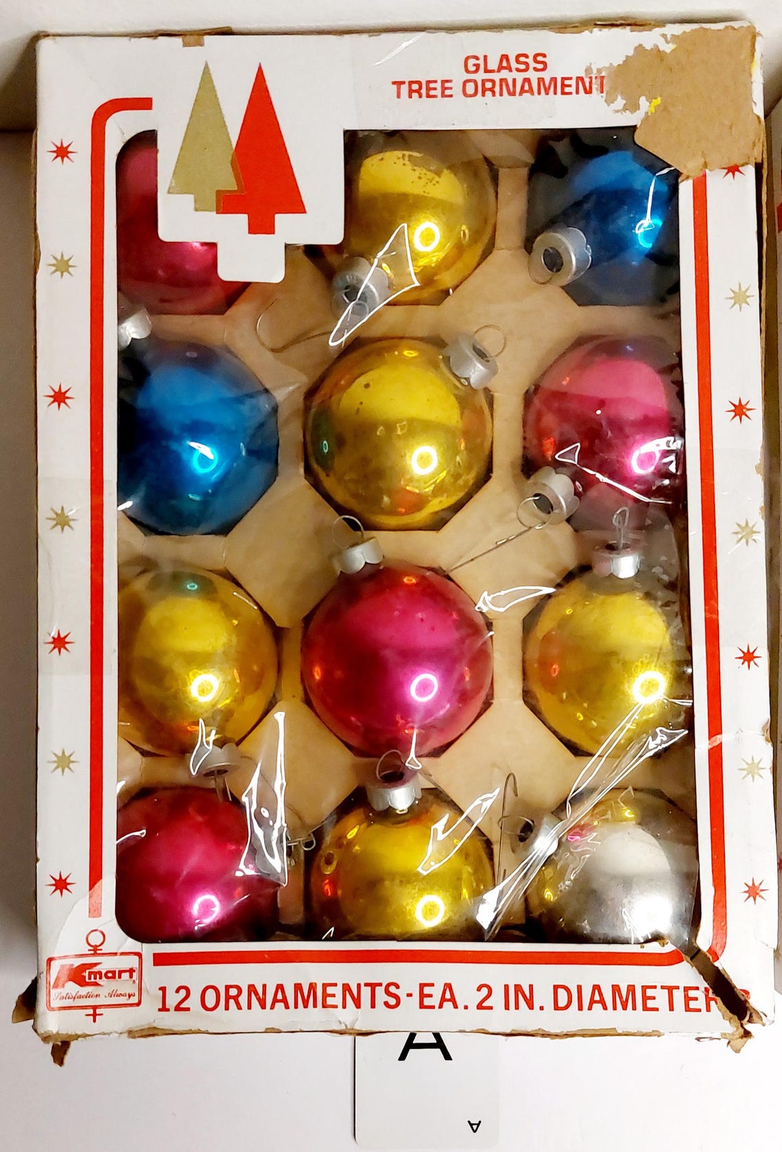 Vintage Kmart Mercury Glass Christmas Ornaments, Made in USA, Your ...