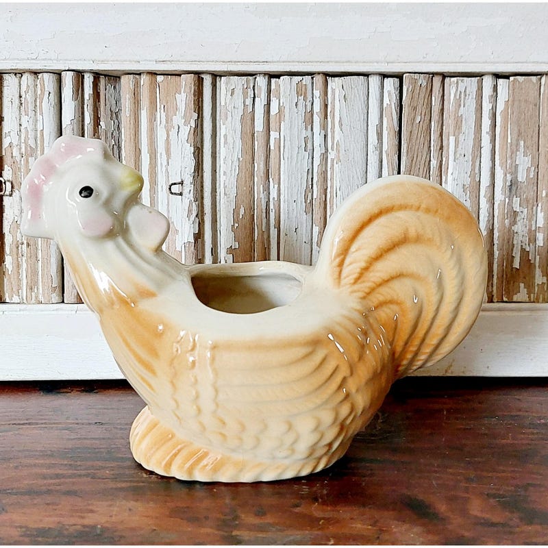 Rooster Planter - Etsy