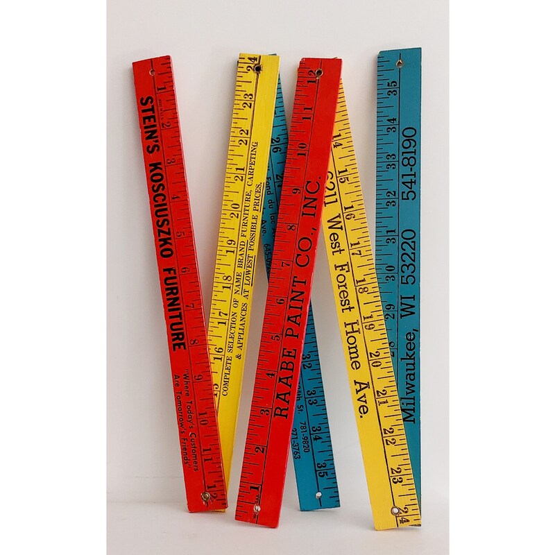 Folding Wood Ruler - Etsy