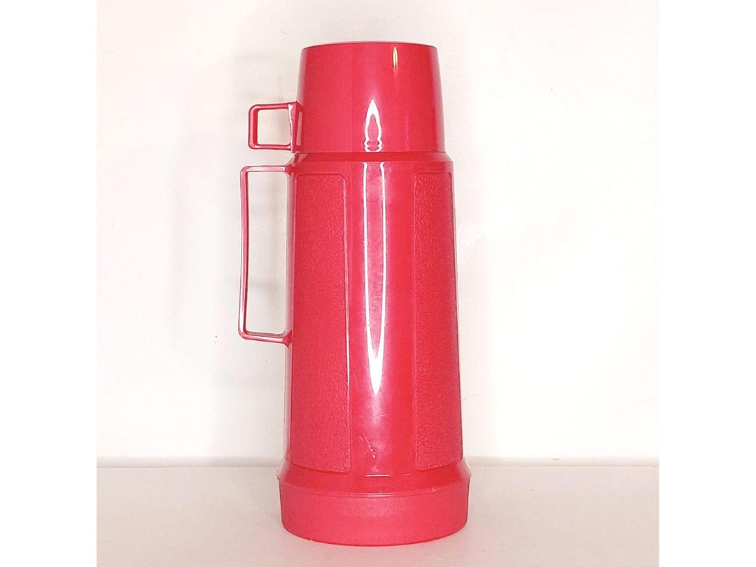 LARGE Magenta Pink Thermos Vintage 750ML Thermos Filler Retro Thermos ...