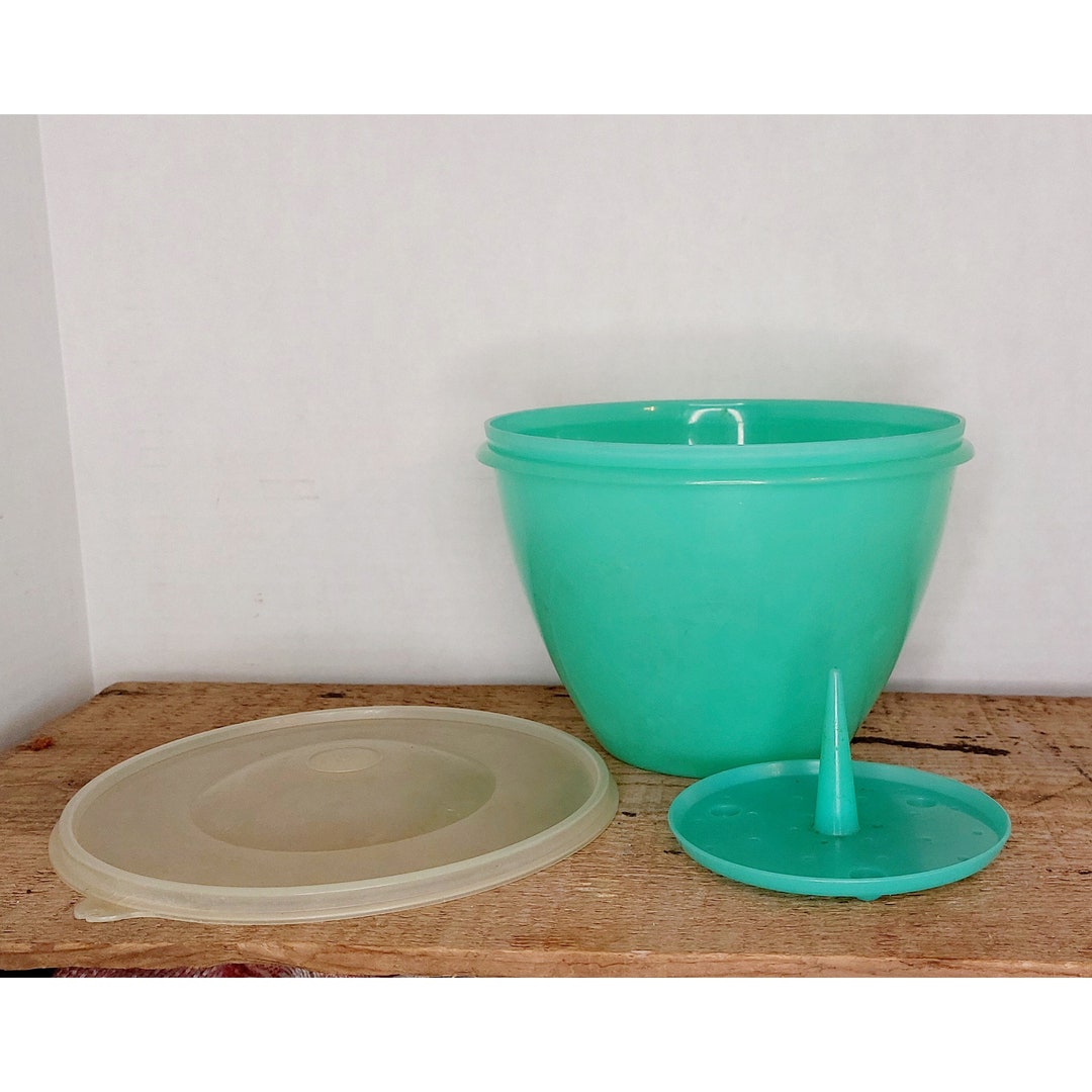 Vintage Jadeite Green Tupperware Domed Lettuce Crisper/ Keeper With ...