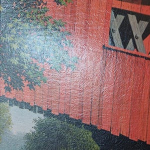 Vintage PAUL DETLEFSEN Art Print Covered Bridge Winde Fine Prints - Etsy