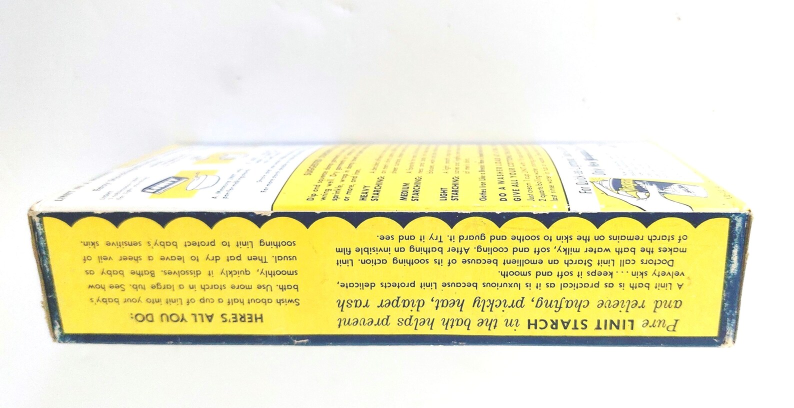 Vintage 1950's Linit Perfect Laundry Starch Unopened Full Box, Vintage ...