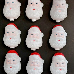 Vintage Santa Claus Head Blow Molds, 1980s Set of 9 - Etsy