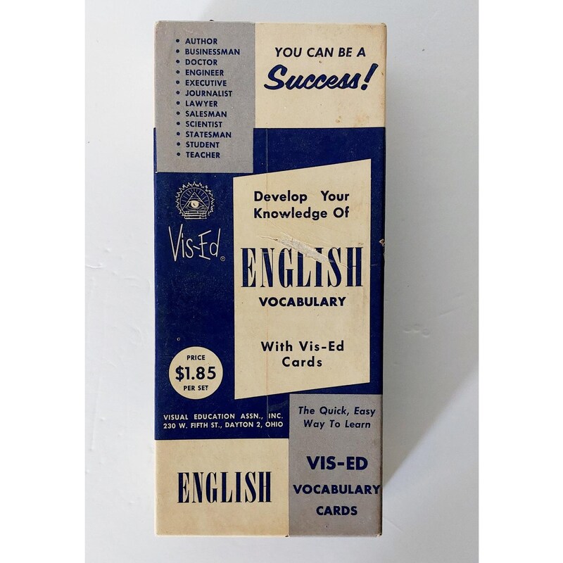 Vocabulary Cards - Etsy