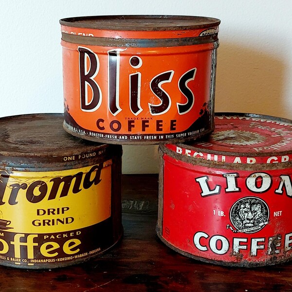 Vintage Coffee Cans - Etsy
