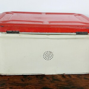 Vintage 1950s Parker Metal Tin Strawberry Decorated Bread Box - Etsy