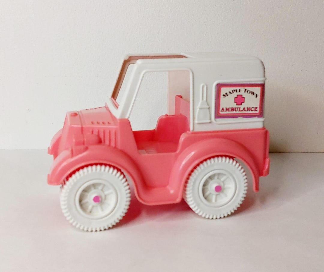 Vintage 1980s Calico Critters Pink Tonka Maple Town Ambulance Truck - Etsy