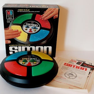 Vintage 1978 SIMON Milton Bradley Electronic Color Memory Game With ...