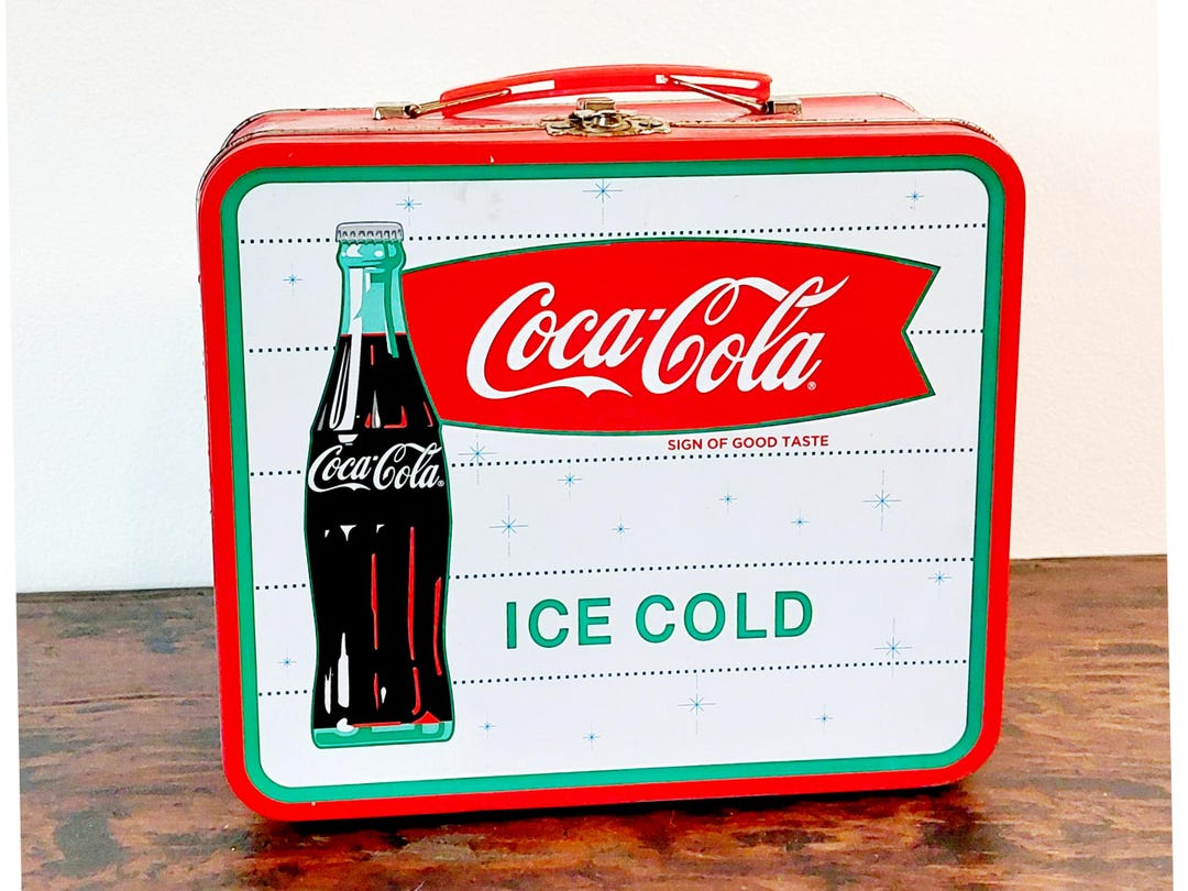 Vintage 1990s Coca Cola Tin Metal Stainless Steel LUNCH BOX - Etsy