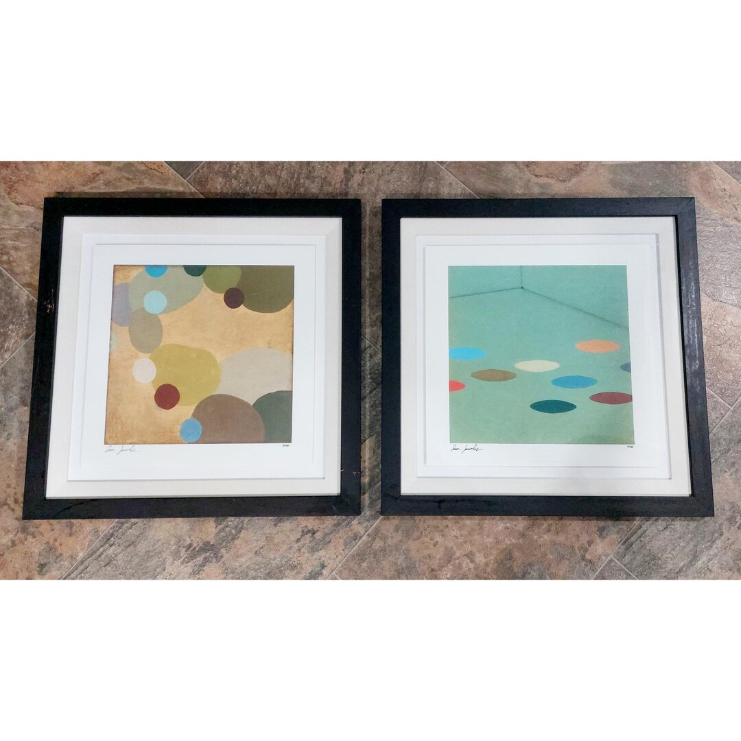 Vintage 1990s Signed Sean Jacobs "commune X" 4/950 and "commune Vii" 4/ ...