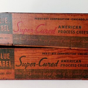 RARE 1920s Prohibition Era Pabst Wooden 5 Lb Cheese Box, Choice of ...