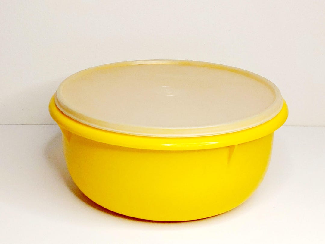 Vintage 1980s Tupperware Mix N Stir Bowl, Gold Bowl With Opaque Lid - Etsy