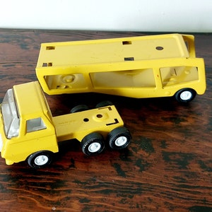 1970's Tonka Mini Car Carrier Truck Trailer Pressed Steel Toy - Etsy