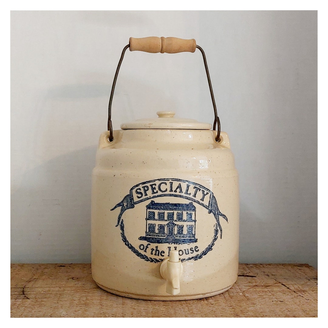 Large Antique Stoneware Water Cooler specialty of the House - Etsy