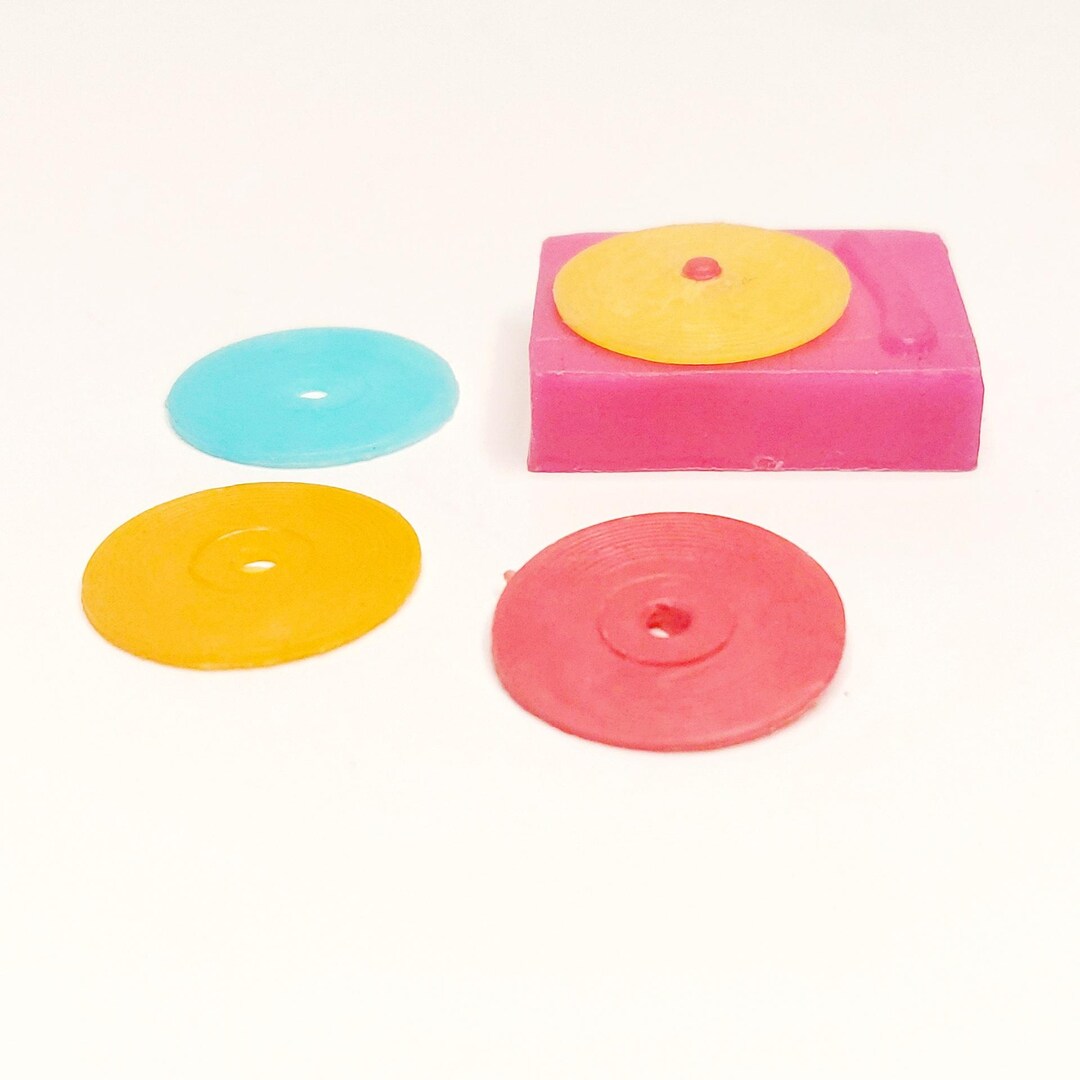 Vintage 1980s 1990s Barbie Record Player Pink Plastic With 4 Records - Etsy
