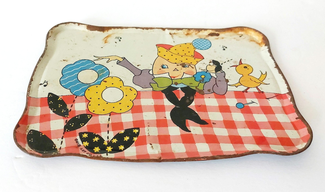 Ohio Art Tray Humpty Dumpty 1947 Tin Litho Toy Tray - Etsy
