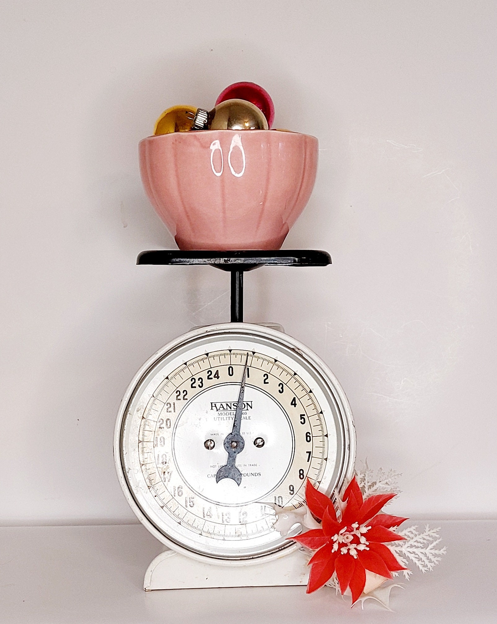 Midcentury Hanson 25 Lb Utility Scale White and Black - Etsy