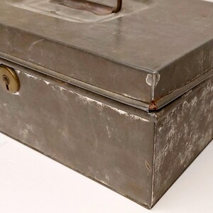 Vintage Metal Bank Lock Box - No Key - Etsy
