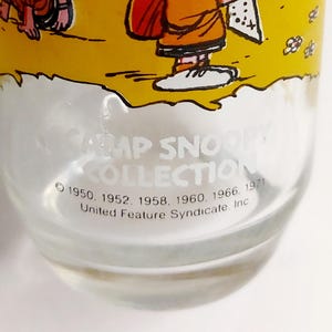 Vintage 1983 Camp Snoopy Mcdonalds Collectible Glass Snoopy civilization is Overrated - Etsy