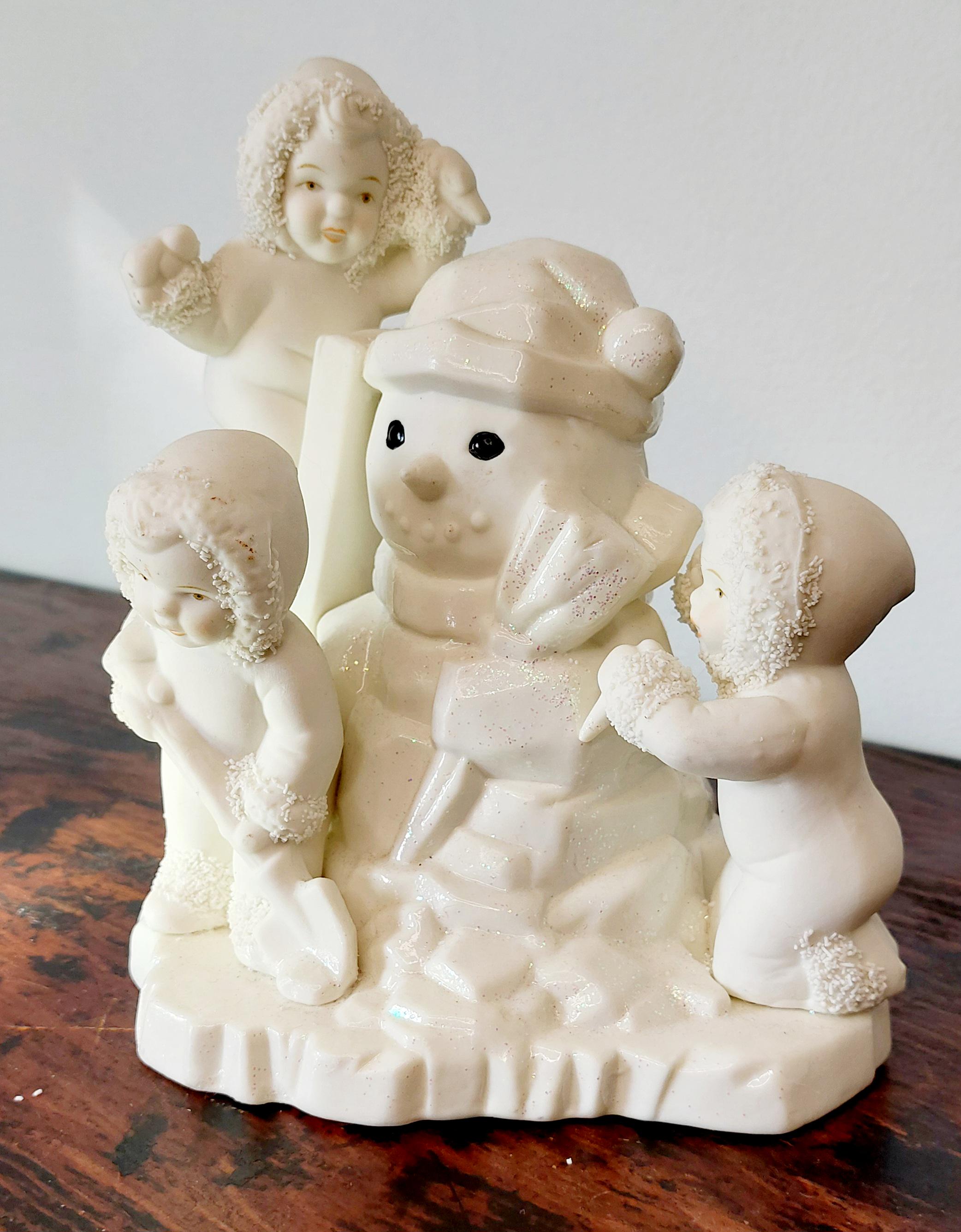 Vintage SNOWBABIES Building A Snowman - Etsy