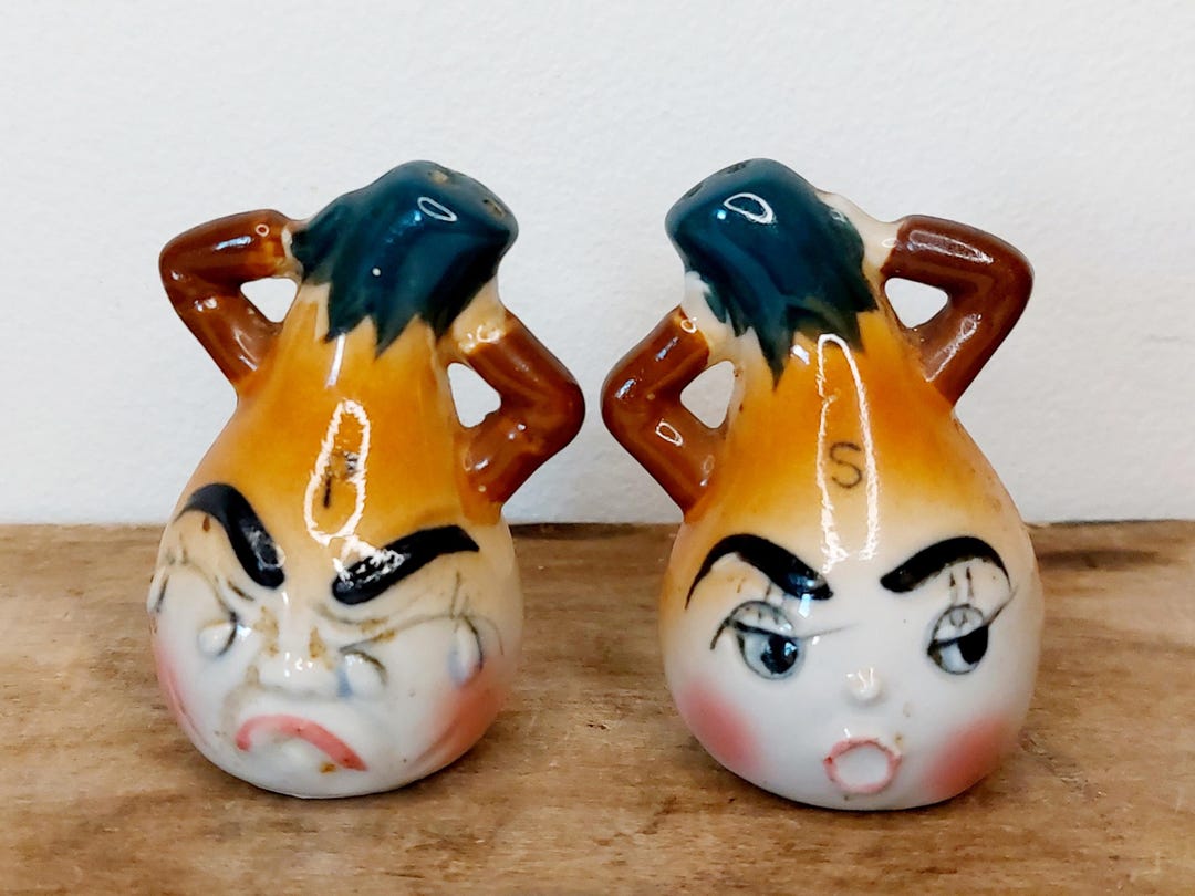 1966 Relco Anthropomorphic Crying Onion Salt and Pepper Set Made in ...