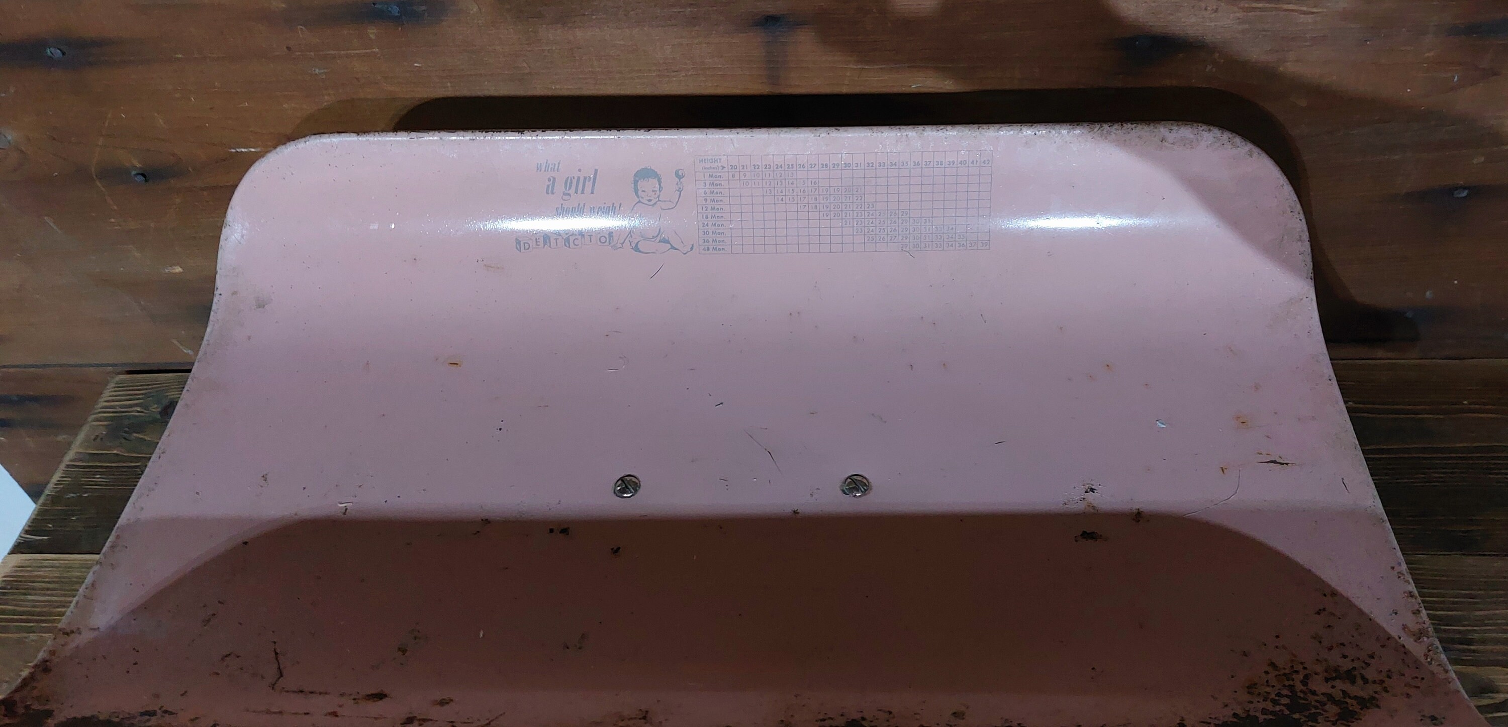 Vintage Detecto Baby Scale 1940's Peach Pink Scale - Etsy