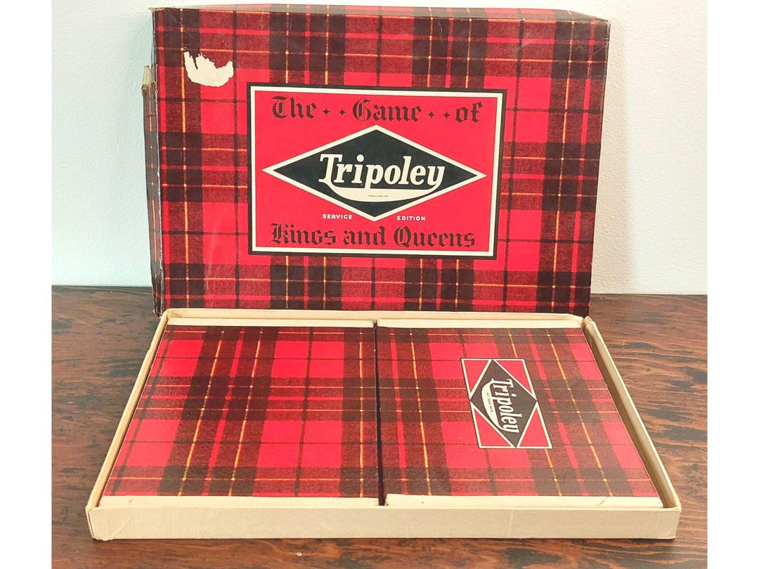 Vintage Tripoley Game 1943, the Game of Kings and Queens in Original ...