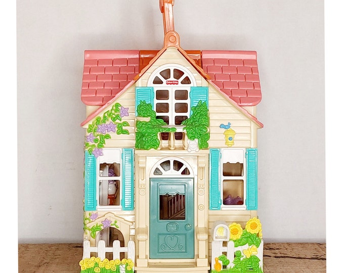 VTG Fisher Price Loving Family Sweet Streets Country Cottage 2000 ...