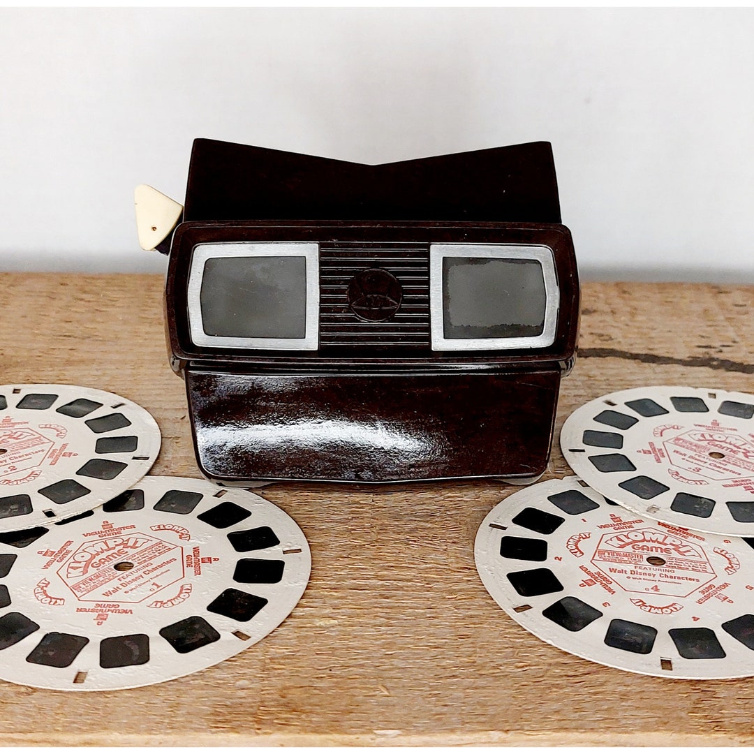 View Master Vintage Classic Reel Viewer 1955-1961 brown Model E Plus 4 ...