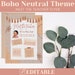 Boho Neutral Theme: Editable Meet the Teacher Printable Flyer - Etsy