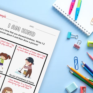 Be Kind Book Unit and Activities, Printable Classroom Materials, K-2 ...