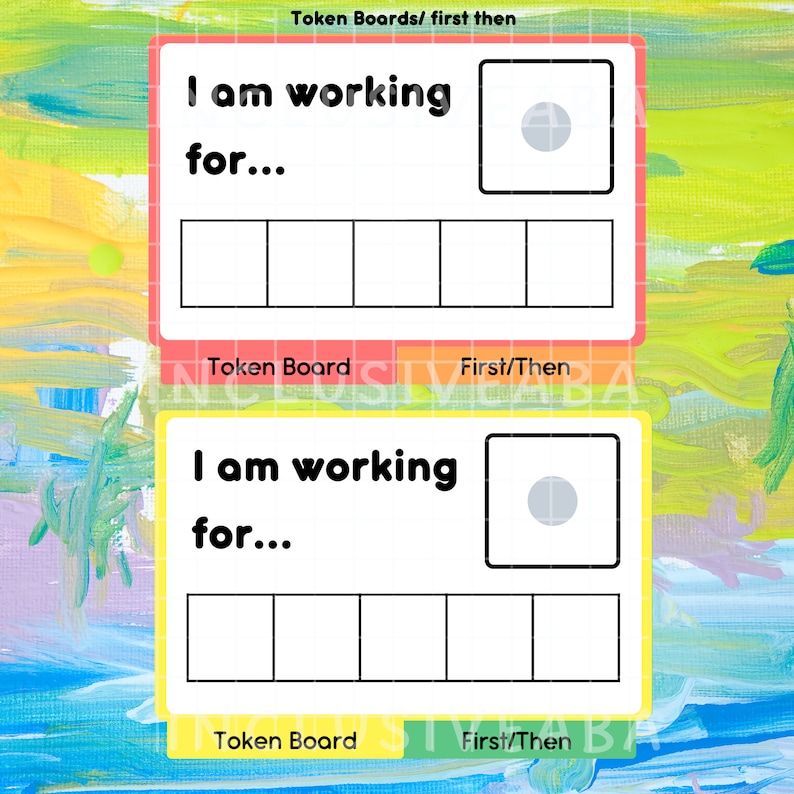 Special Education Tools Bundle Token Board Visual Prompts - Etsy