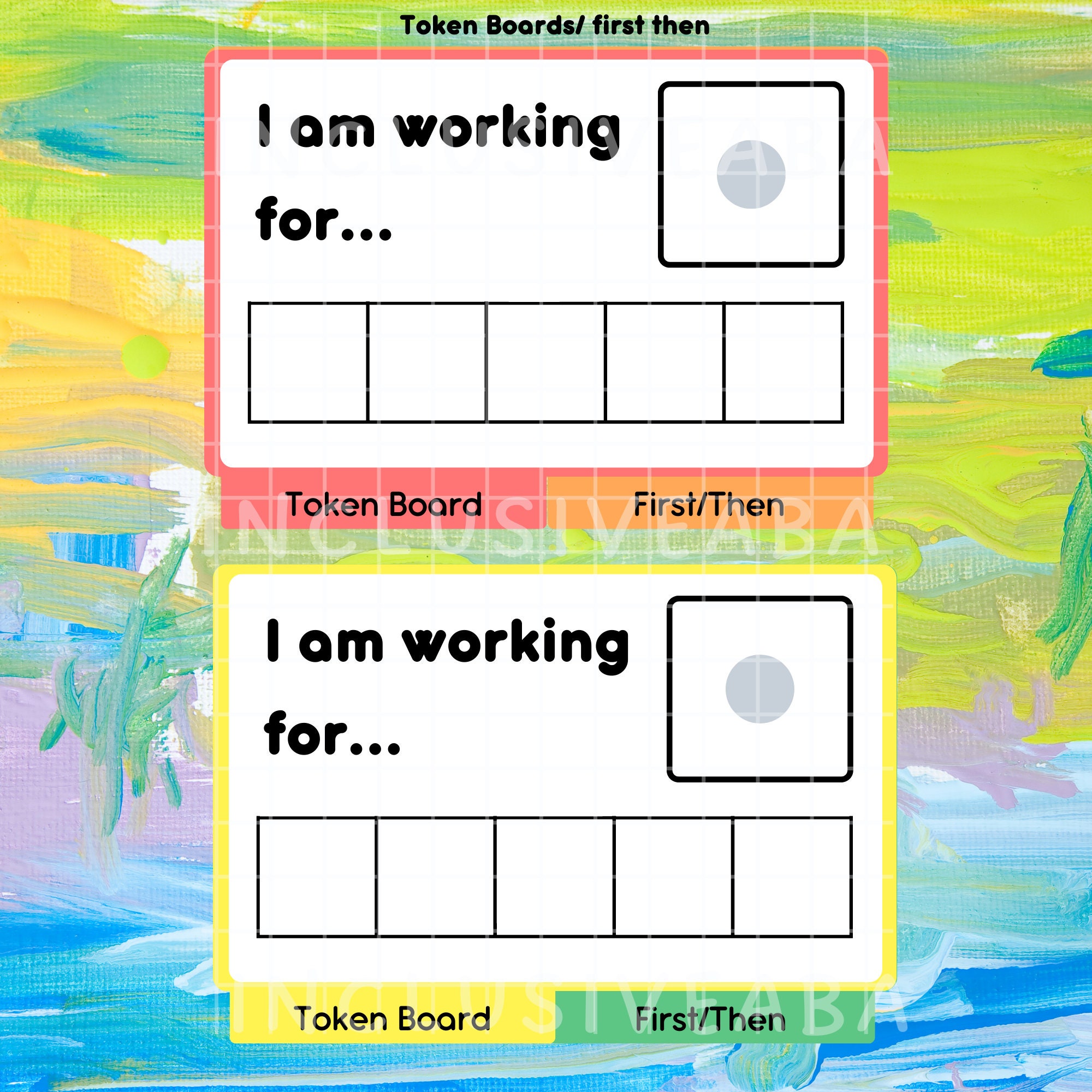 Special Education Tools Bundle Token Board Visual Prompts - Etsy