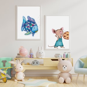 Children's Book Character Gallery Wall Poster Bundle, Printable ...
