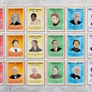 Famous Scientists Posters STEM Classroom Classroom Decor - Etsy