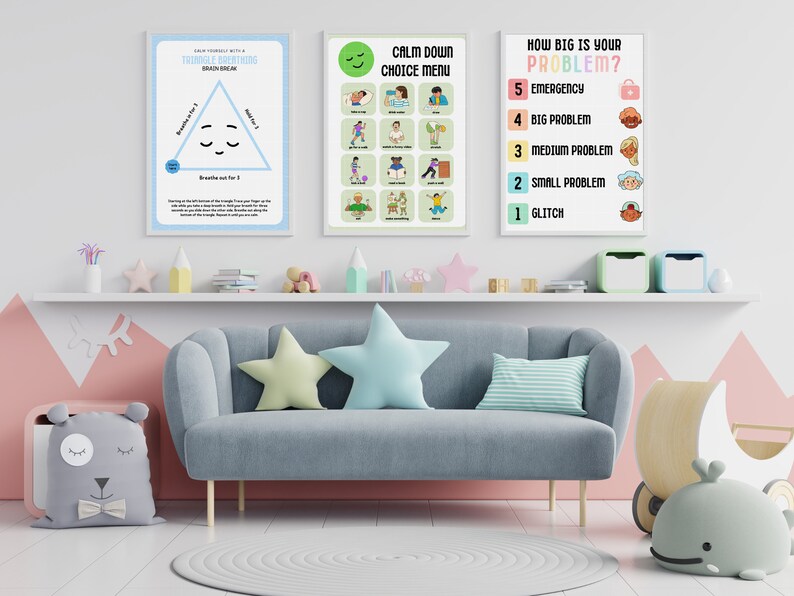 Calming Corner Poster Bundle, Instant Download, Social Emotional ...