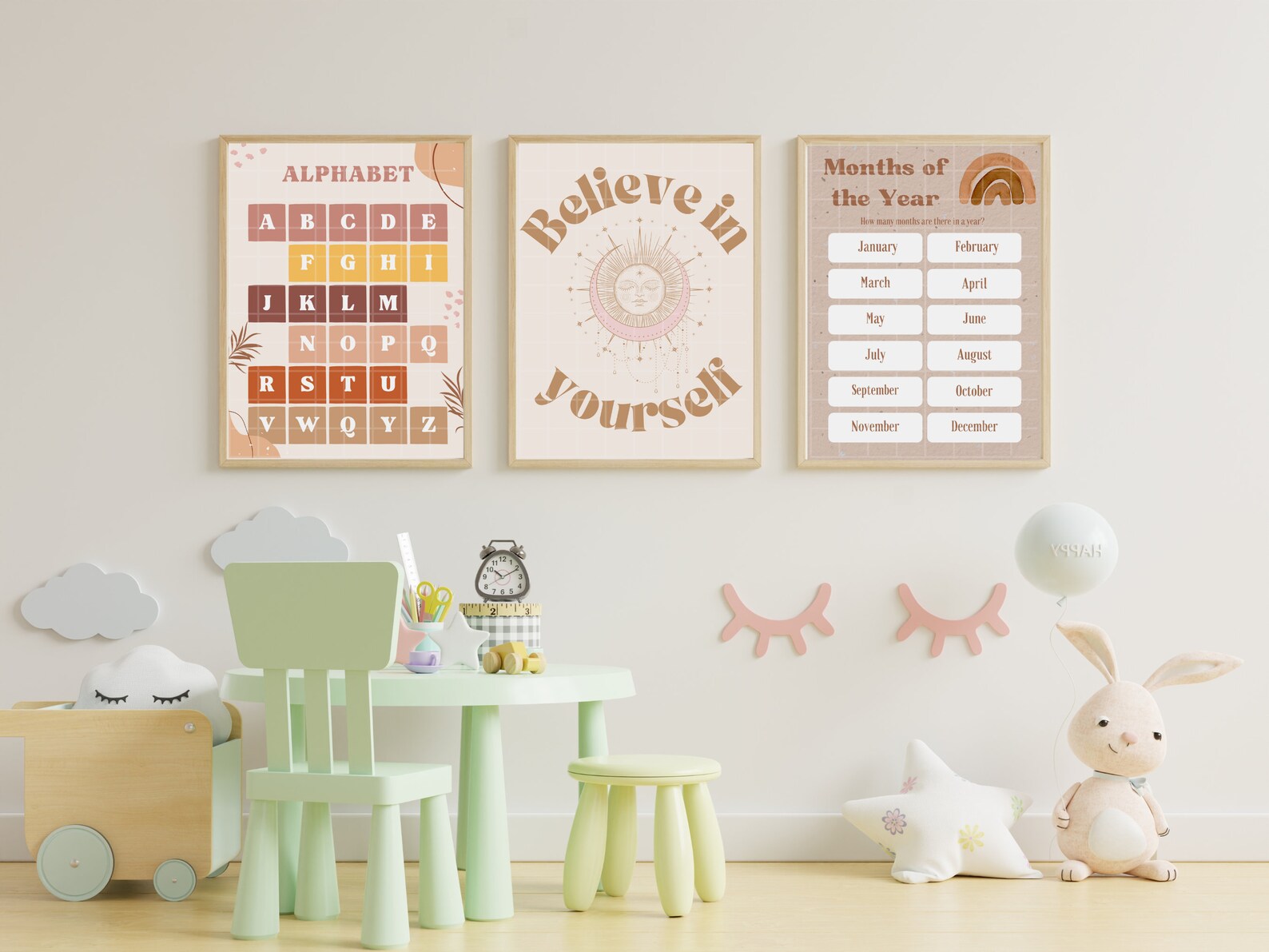 Boho Neutral Theme: Classroom Poster Bundle, Printable Classroom Decor ...