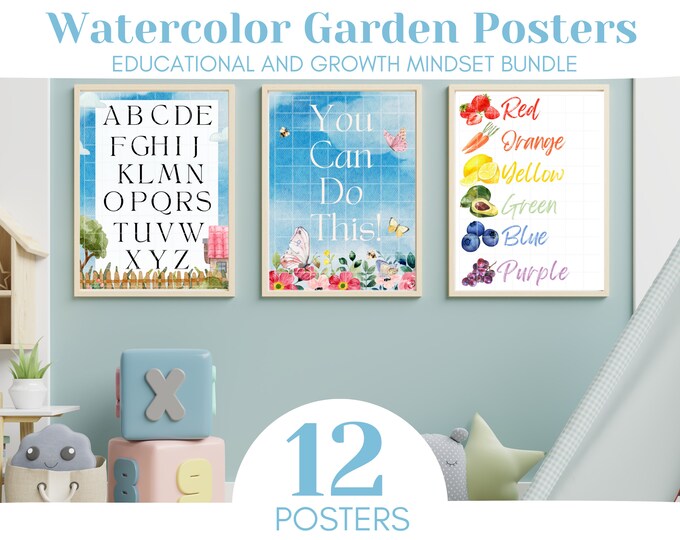 Rainbow Watercolor Theme: Editable Name Tags Printable - Etsy