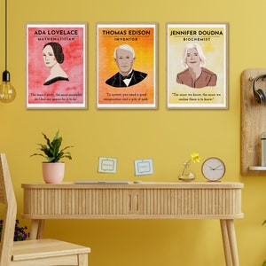Famous Scientists Posters, STEM Classroom, Classroom Decor, Instant ...