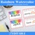 EDITABLE Rainbow Watercolor Teacher Planner, Canva Template, Teacher ...