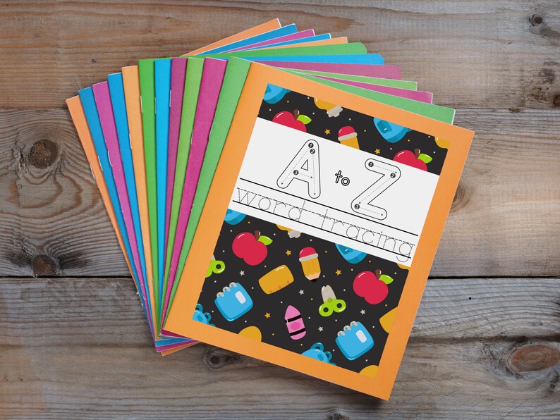 A to Z Alphabet Word Tracing Packet Tracing Worksheets - Etsy